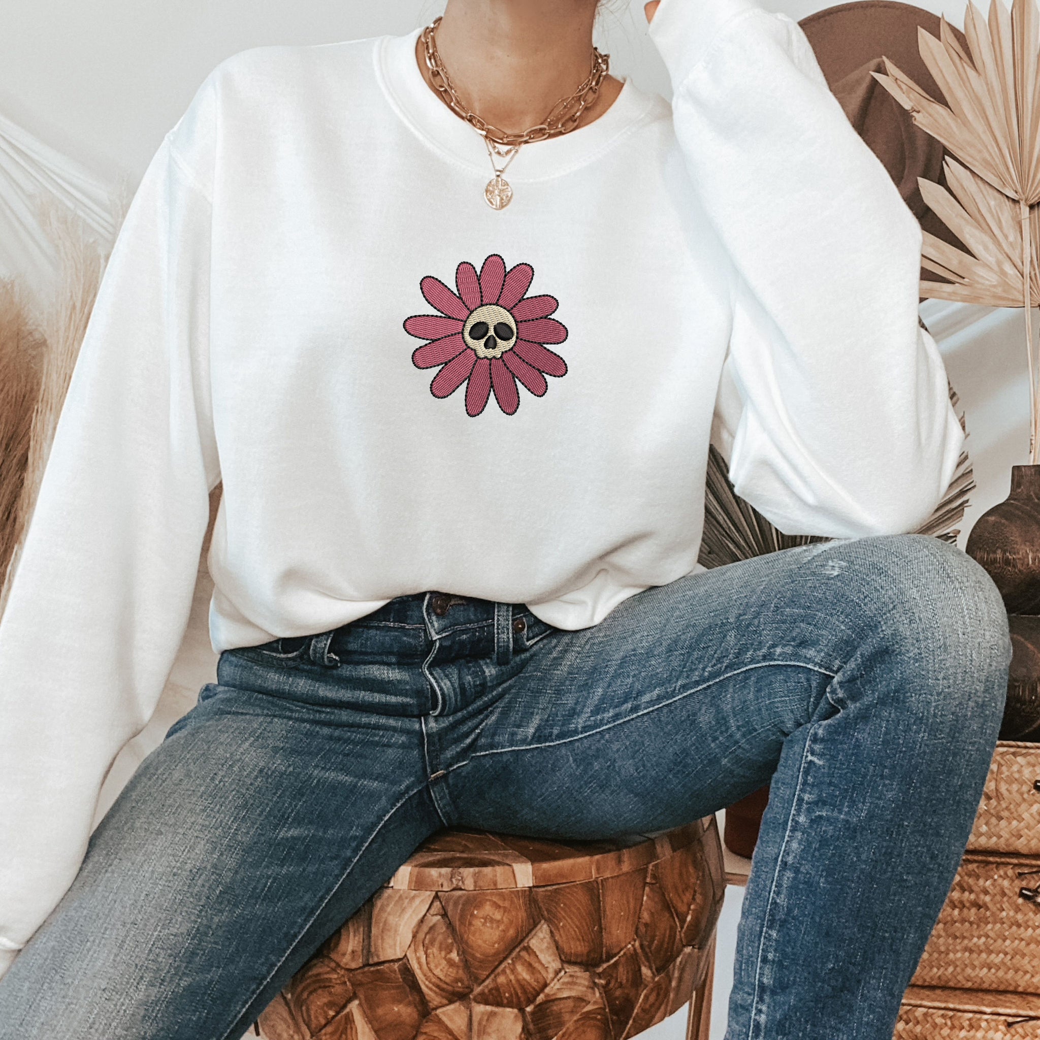 Enchanted Goth Daisy – Digital Stitch Empire