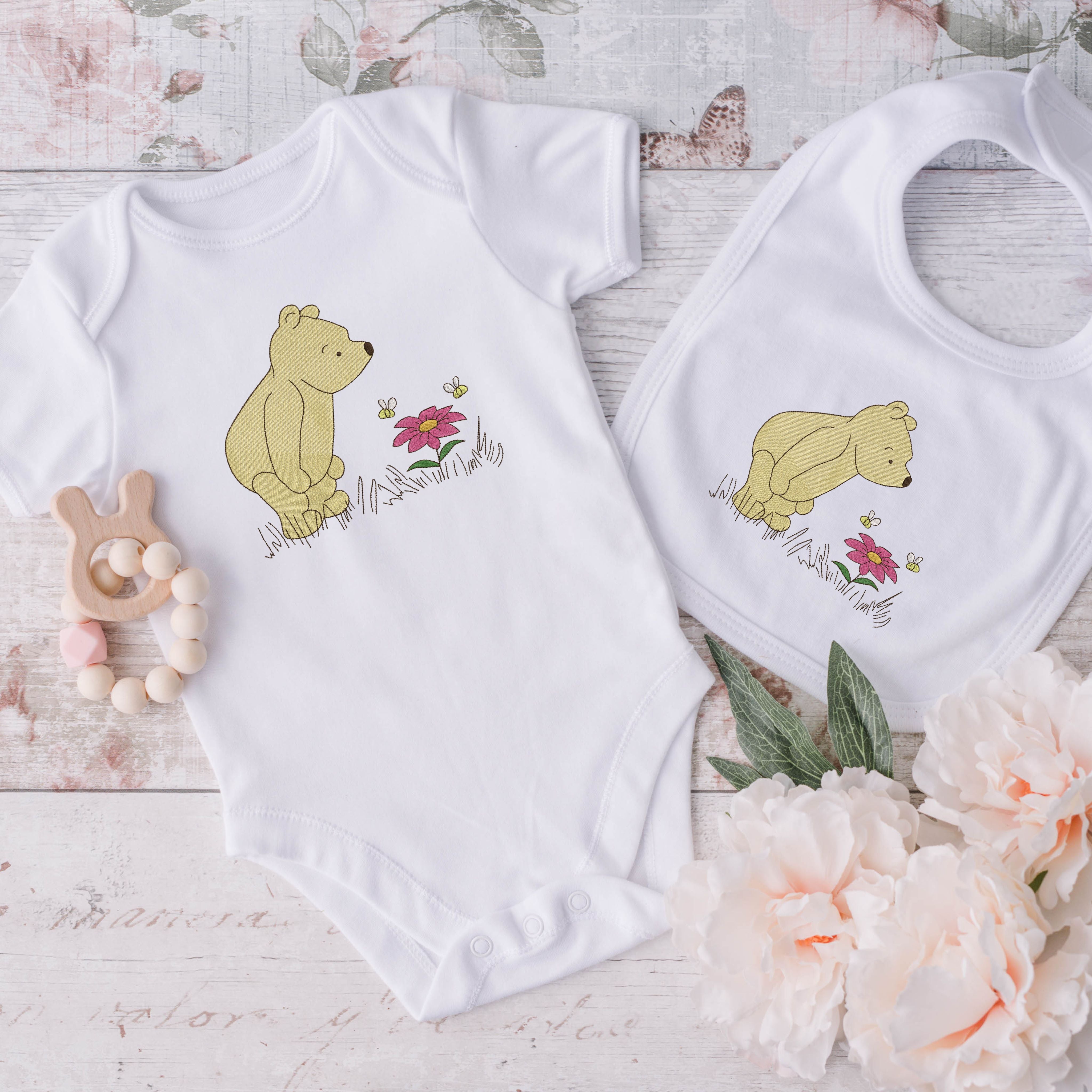 Pooh’s Pollination Paradise – Digital Stitch Empire