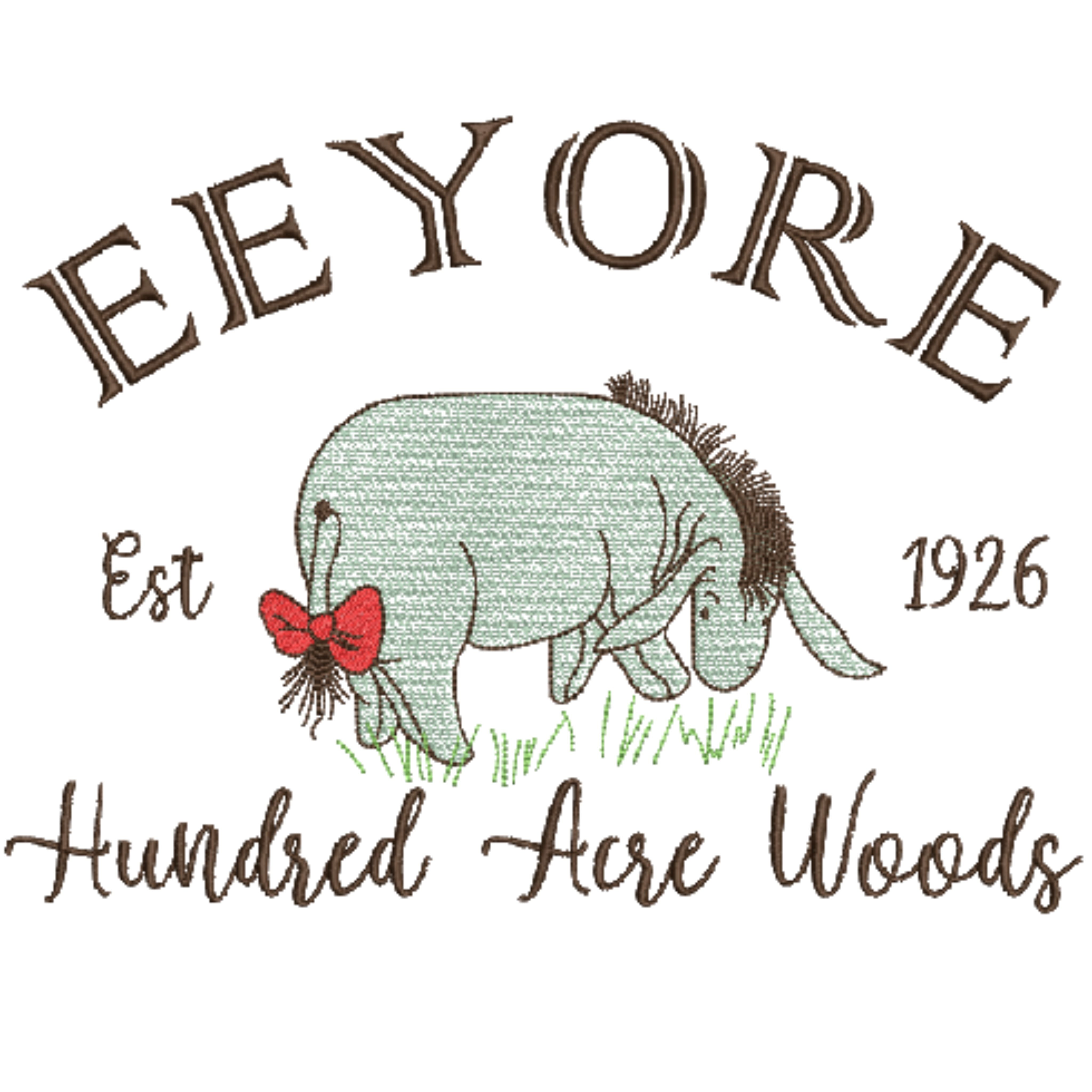 Eeyore EST 1926 – Digital Stitch Empire