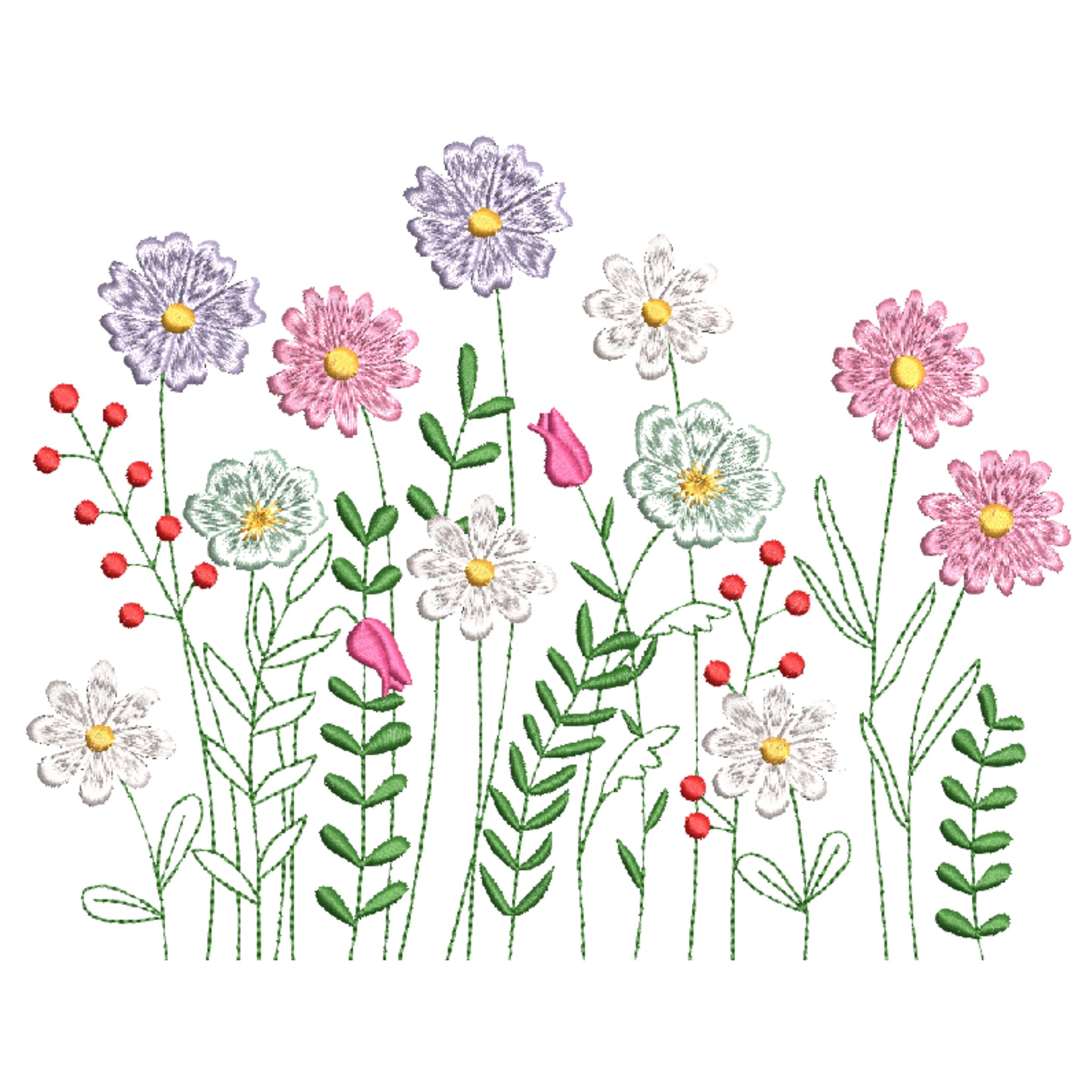 Whimsy Wildflowers – Digital Stitch Empire