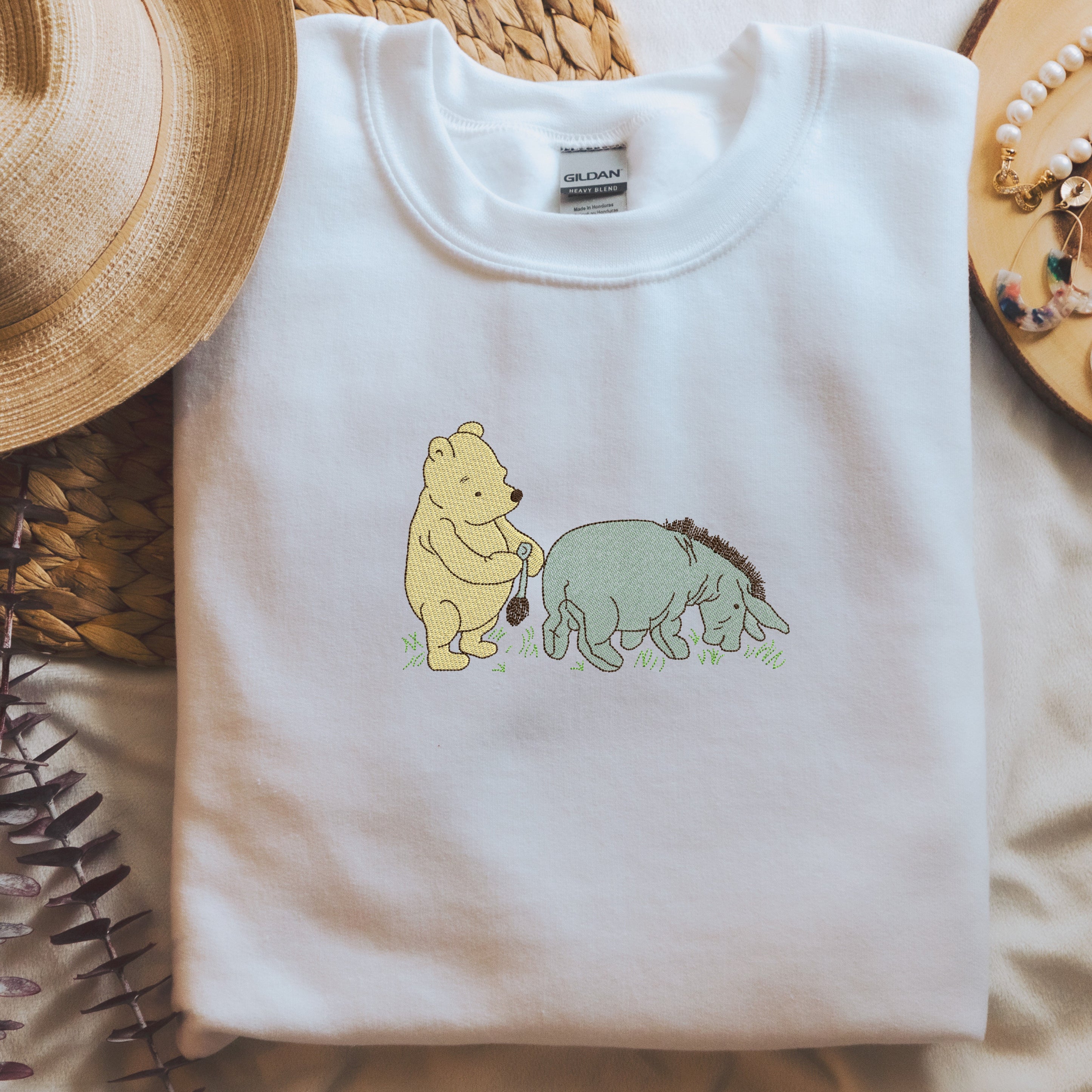 Pooh Pining Eeyore's Tail – Digital Stitch Empire